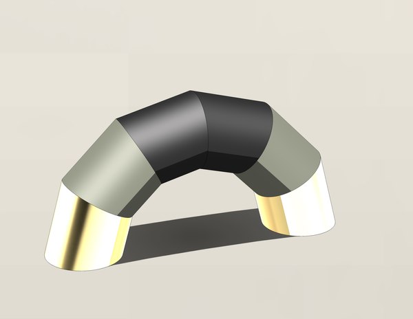 modelo 3d Standard Elbow 5-40 inch - TurboSquid 1981676