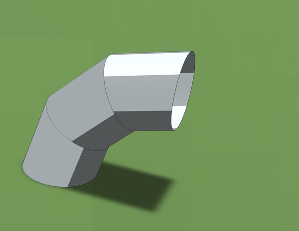 modelo 3d Standard Elbow 5-40 inch - TurboSquid 1981676
