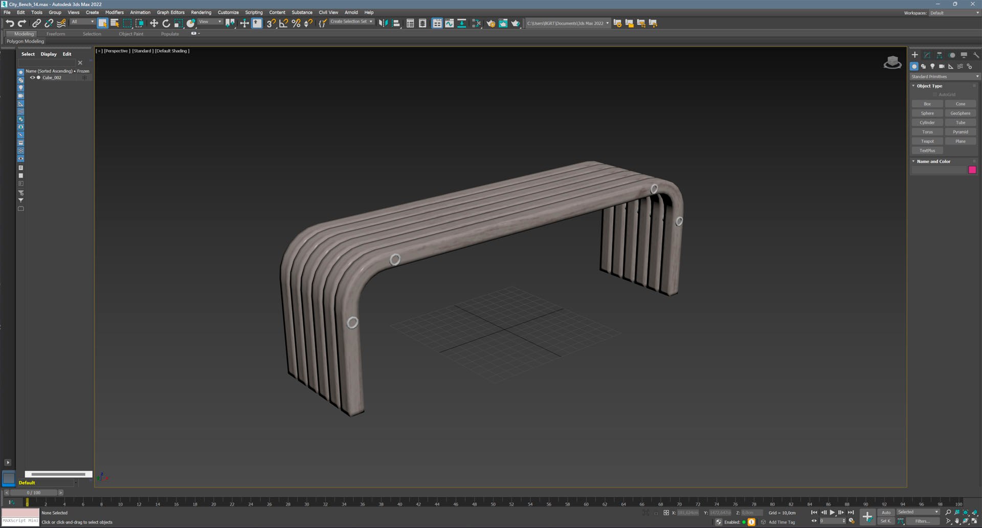 3D City Bench 13 - TurboSquid 2153327