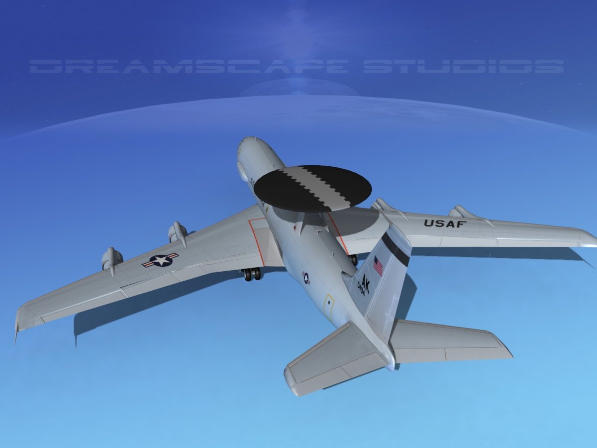 boeing e-3 sentry 3d model