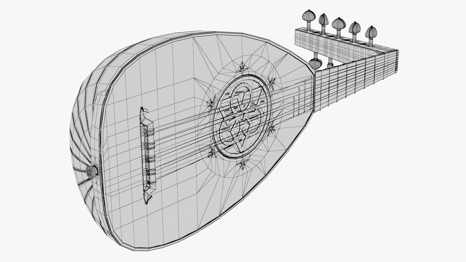3D Model Lute 01 - TurboSquid 2219602