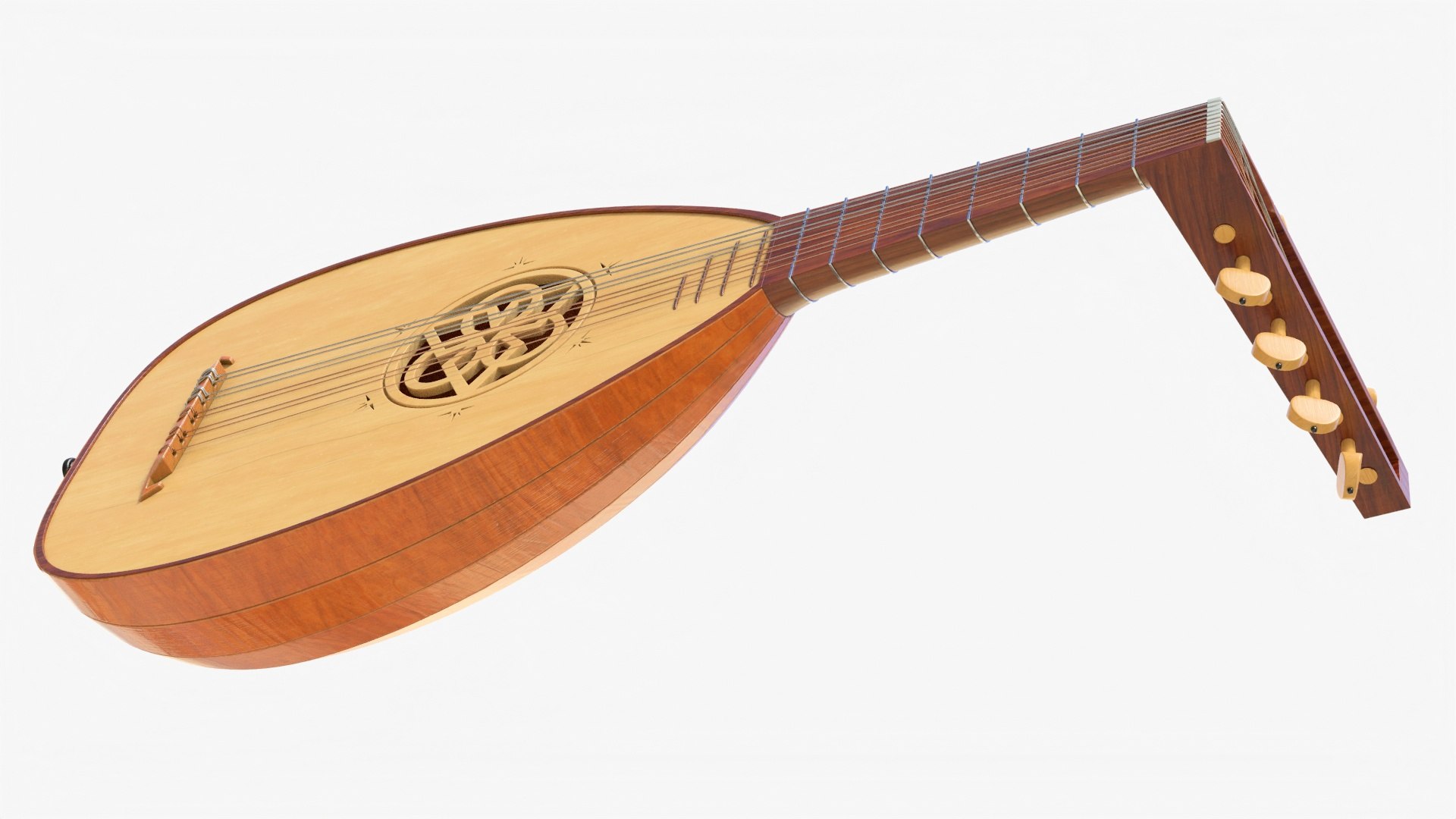 3D Model Lute 01 - TurboSquid 2219602