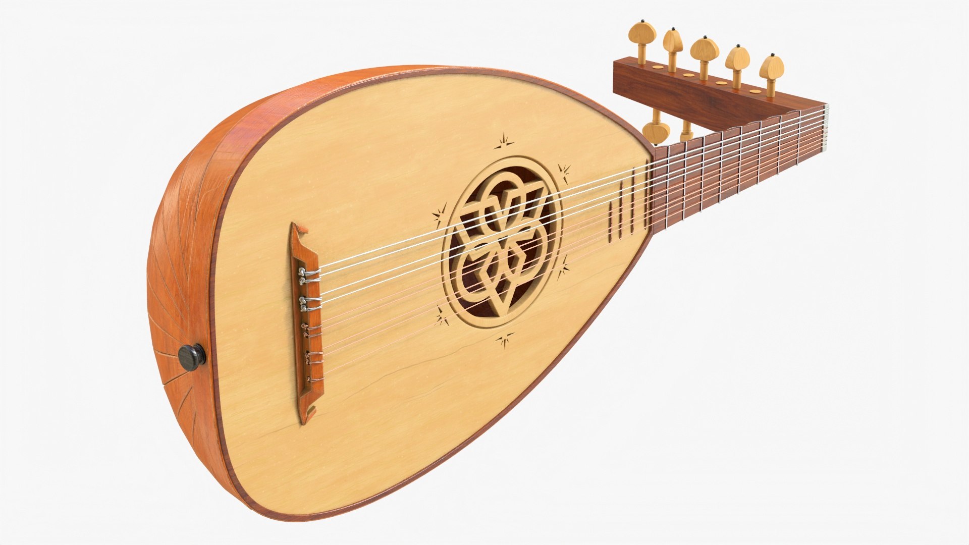 3D Model Lute 01 - TurboSquid 2219602
