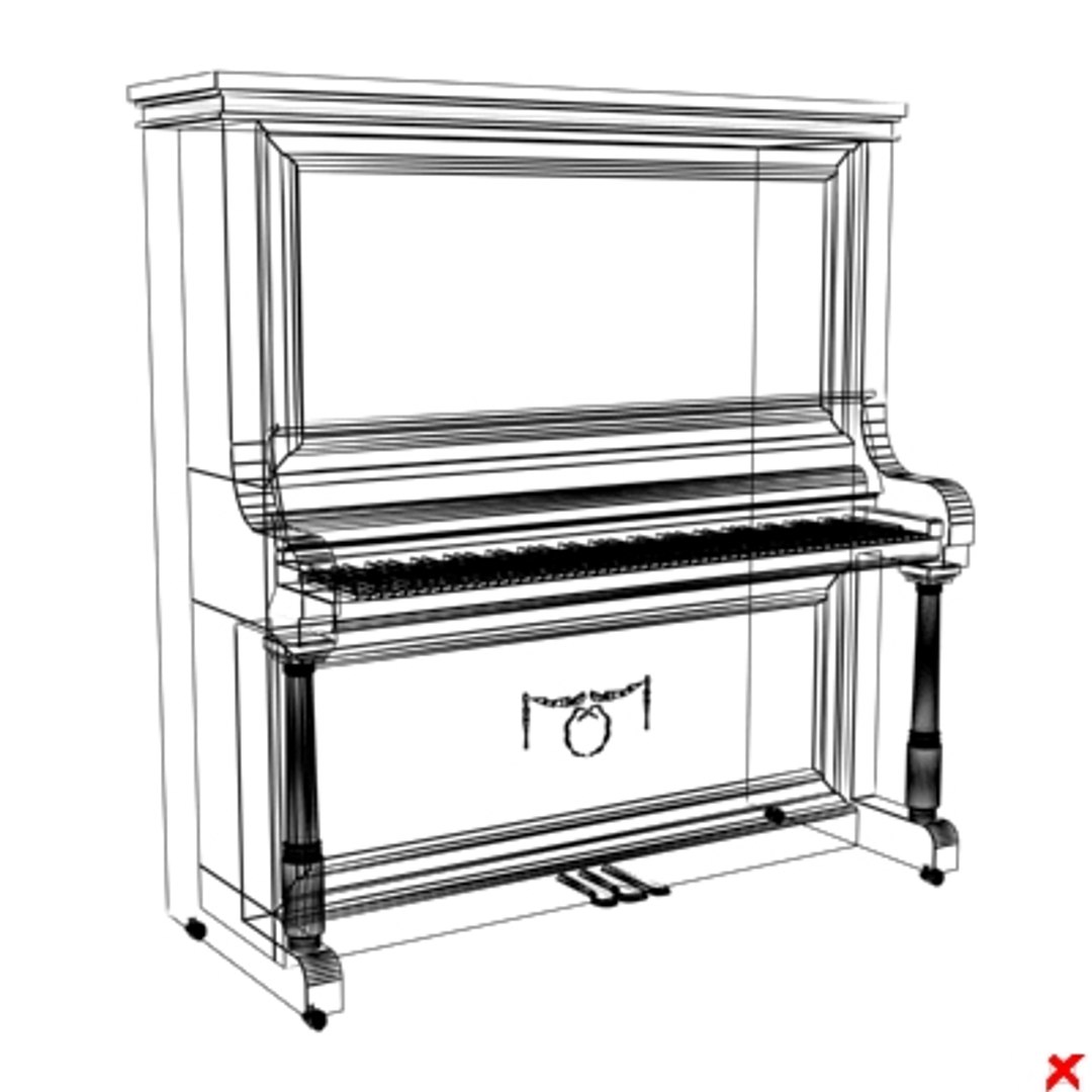 piano 3d model