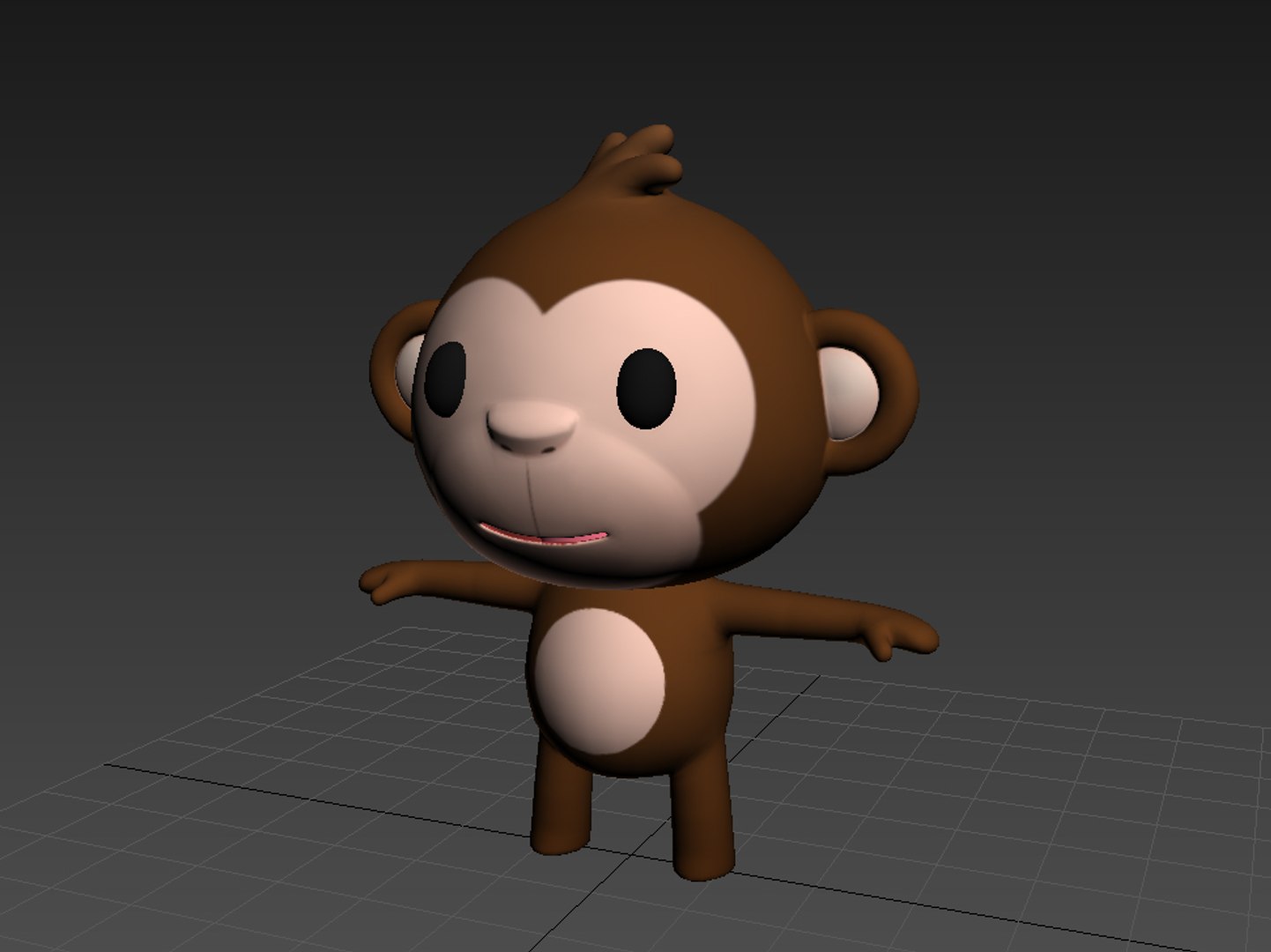 Cartoon Monkey Character 3D Model - TurboSquid 1383457
