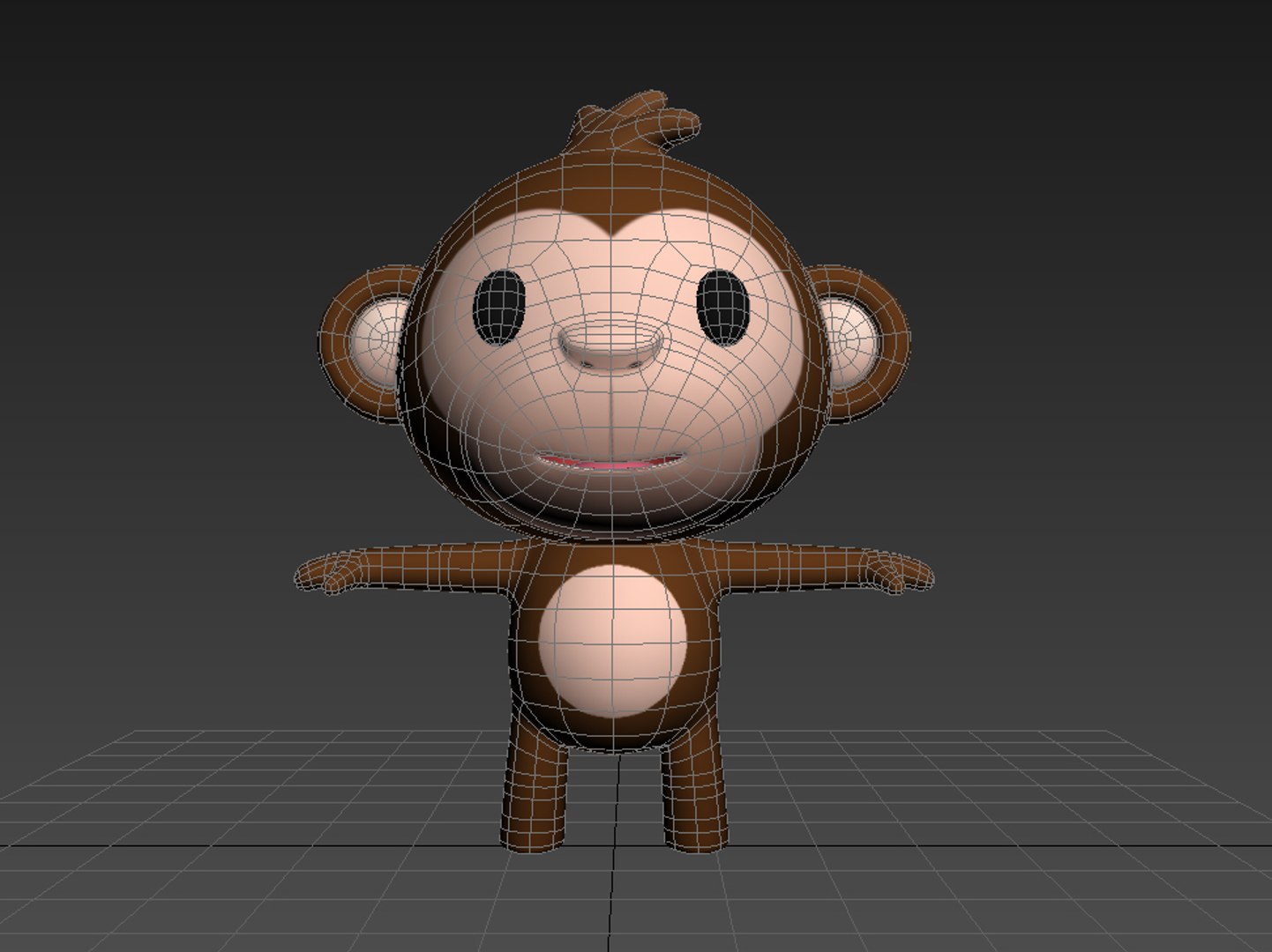 Cartoon Monkey Character 3D Model - TurboSquid 1383457