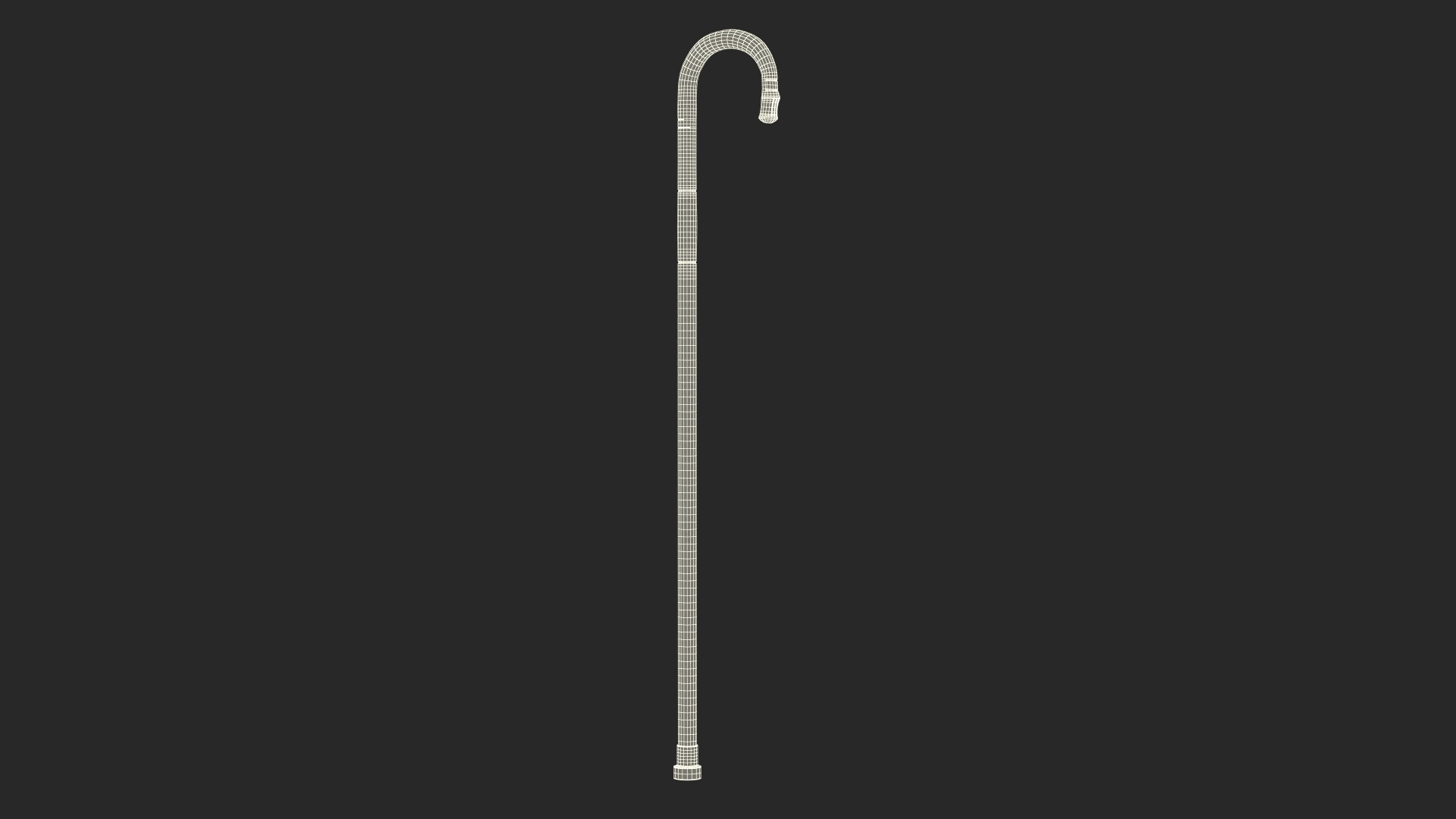 3D Metal Cane Walking Stick - TurboSquid 2113243