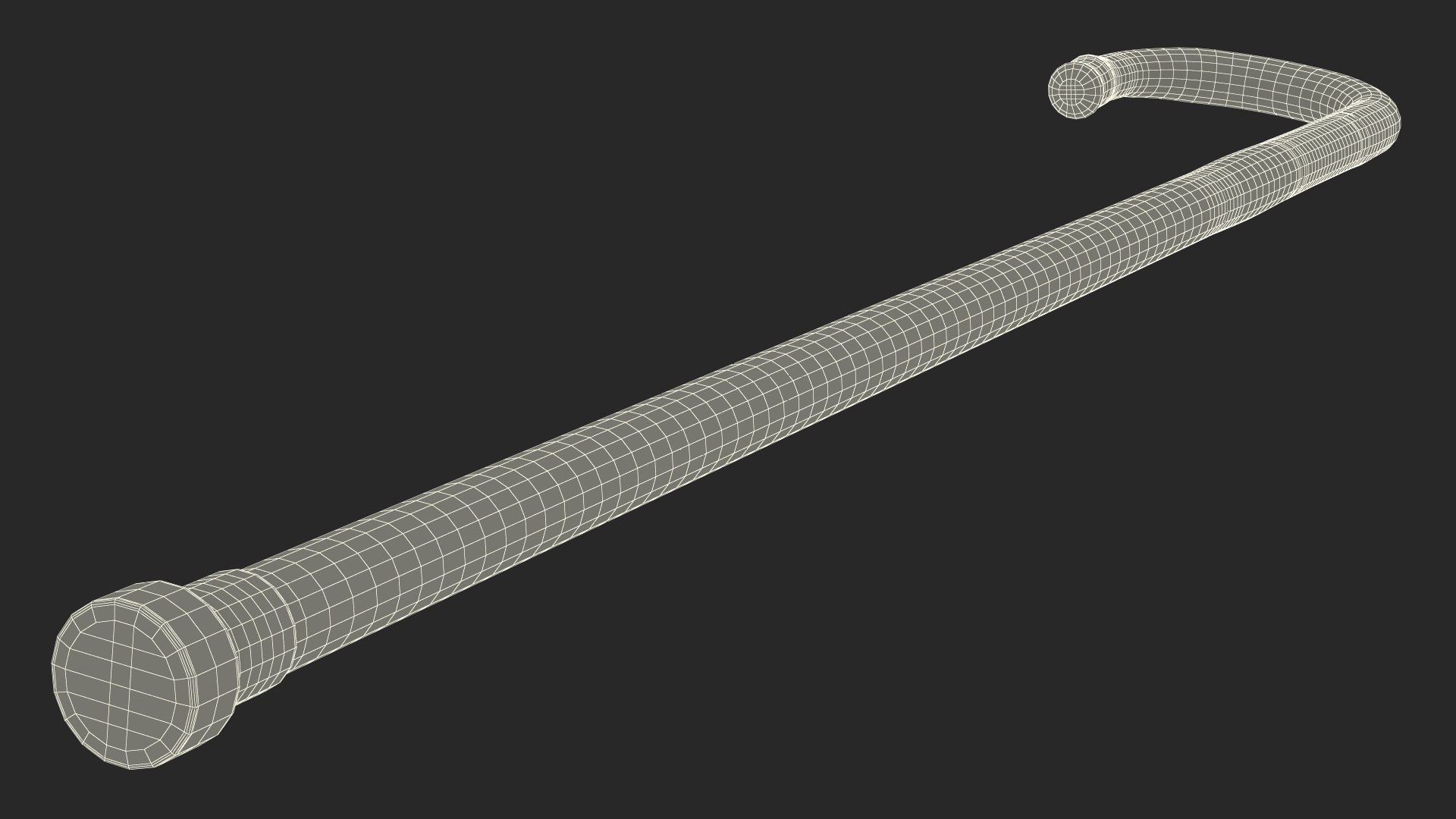 3D Metal Cane Walking Stick - TurboSquid 2113243