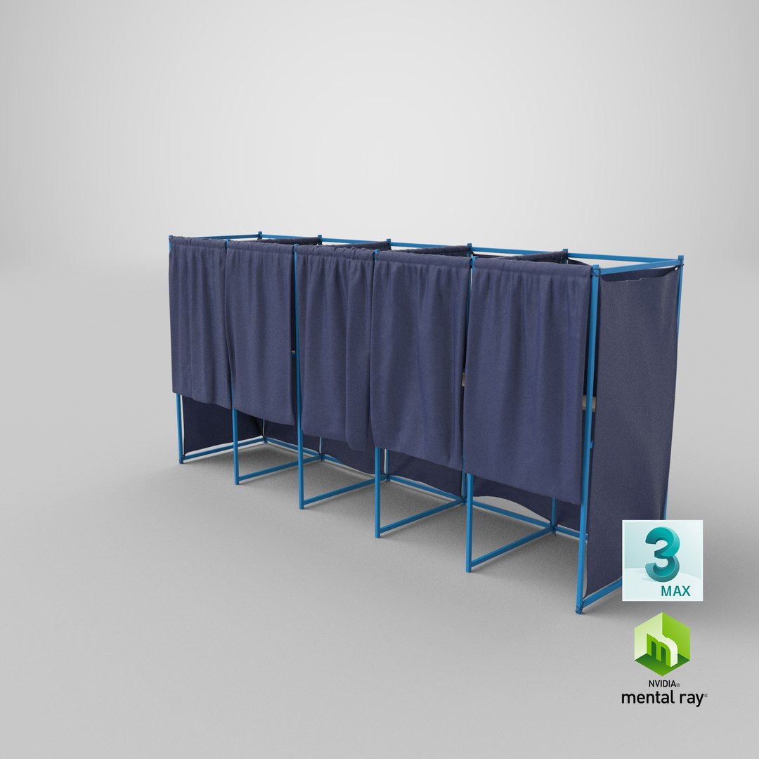 Voting Booths 3D Model - TurboSquid 1335117