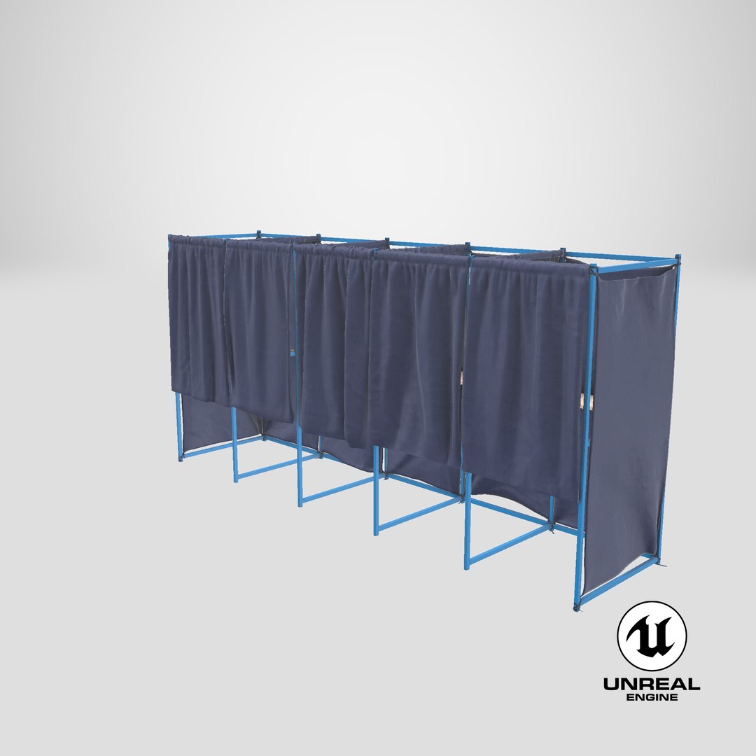 Voting Booths 3D Model - TurboSquid 1335117