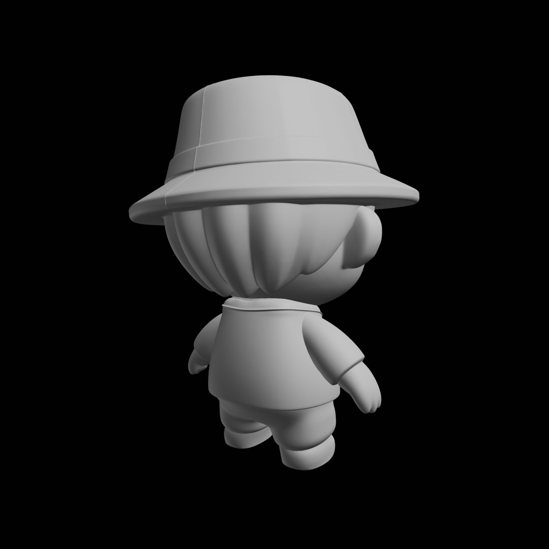 Chibi Fisherman Figure 3D Print Model 3D - TurboSquid 2517605