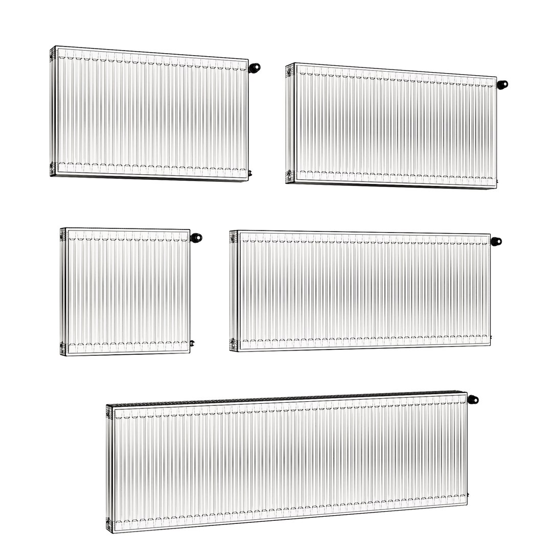 Radiator Batteries Sizes 3D Model - TurboSquid 1495235