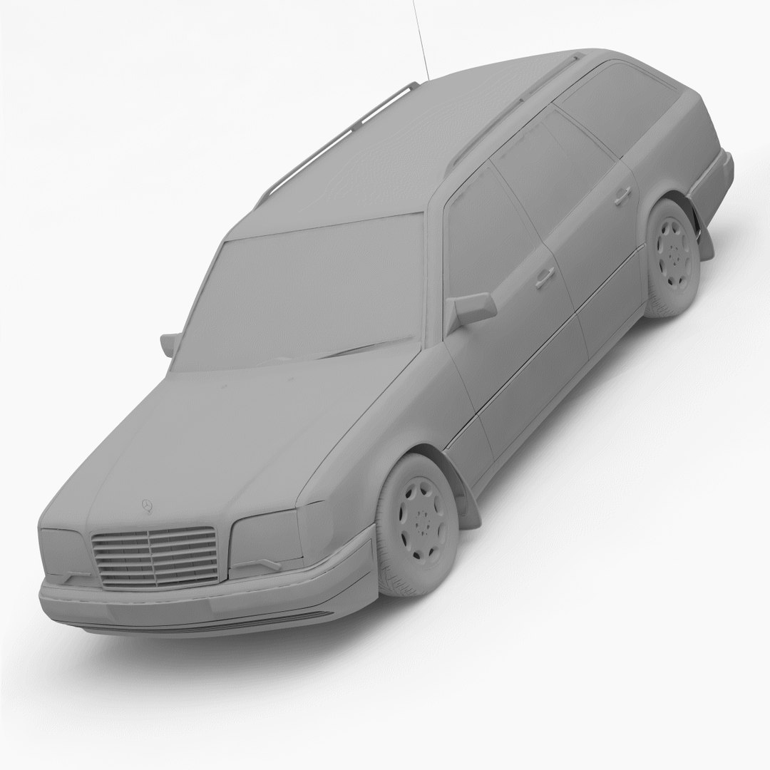 Mercedes-benz E-class W124 Touring 3d Max