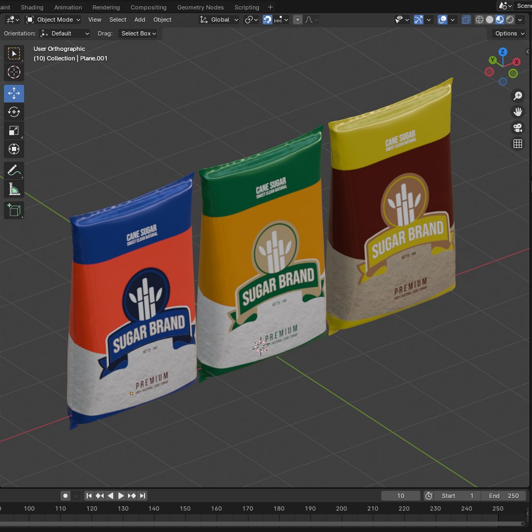 Sugar Model - TurboSquid 2307385