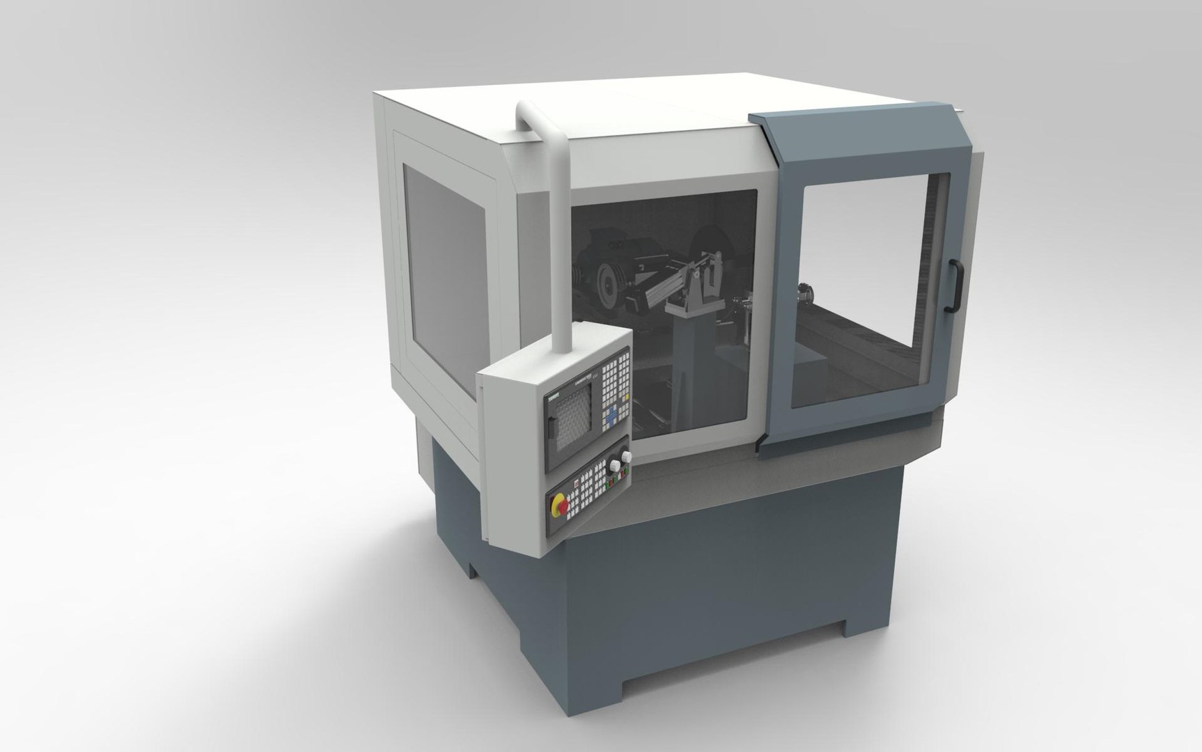 CNC Deburring Machine 3D model - TurboSquid 1844373