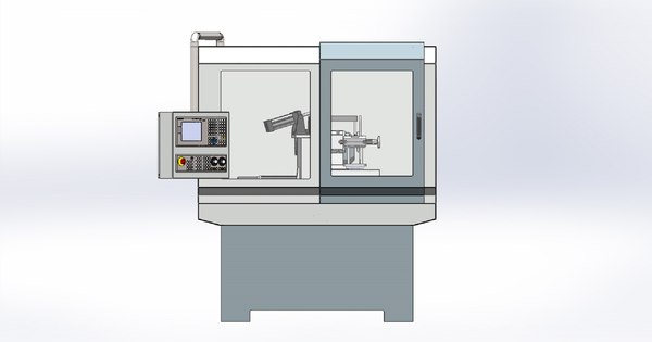 CNC Deburring Machine 3D model - TurboSquid 1844373