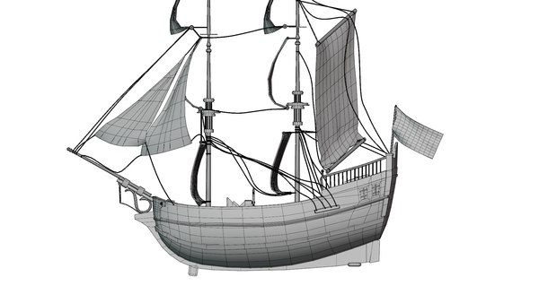 3D Sailing Ship Barque - TurboSquid 1792499