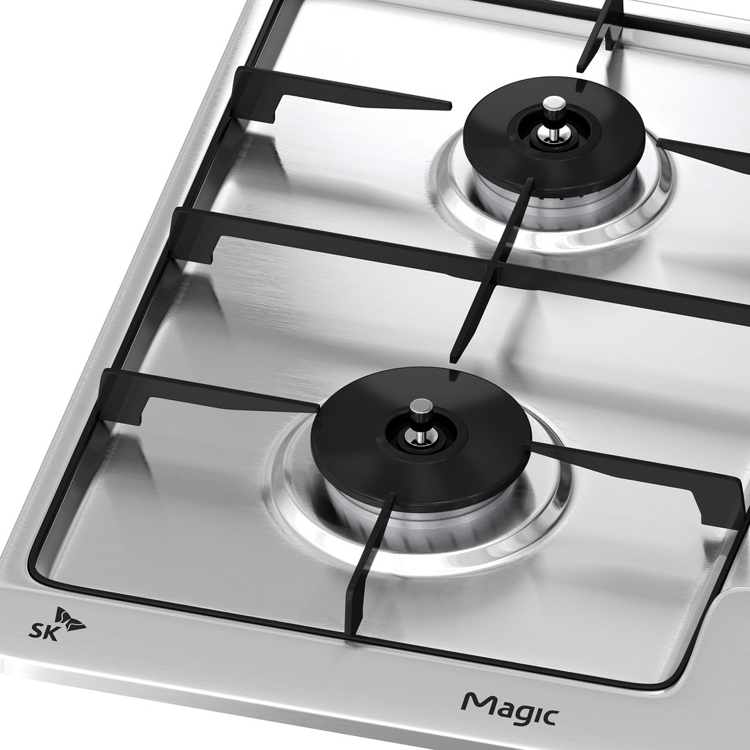 SK Magic Gas Cooktop2 3D Model - TurboSquid 1973059