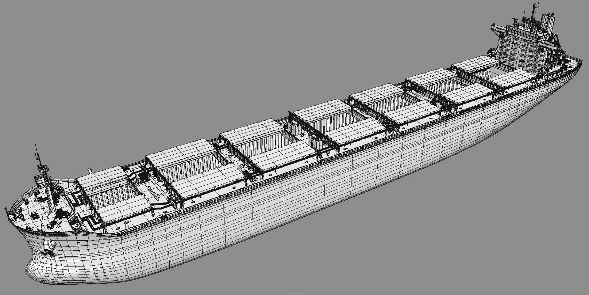 Vessel Bulk Carrier 3D Model - TurboSquid 1627028