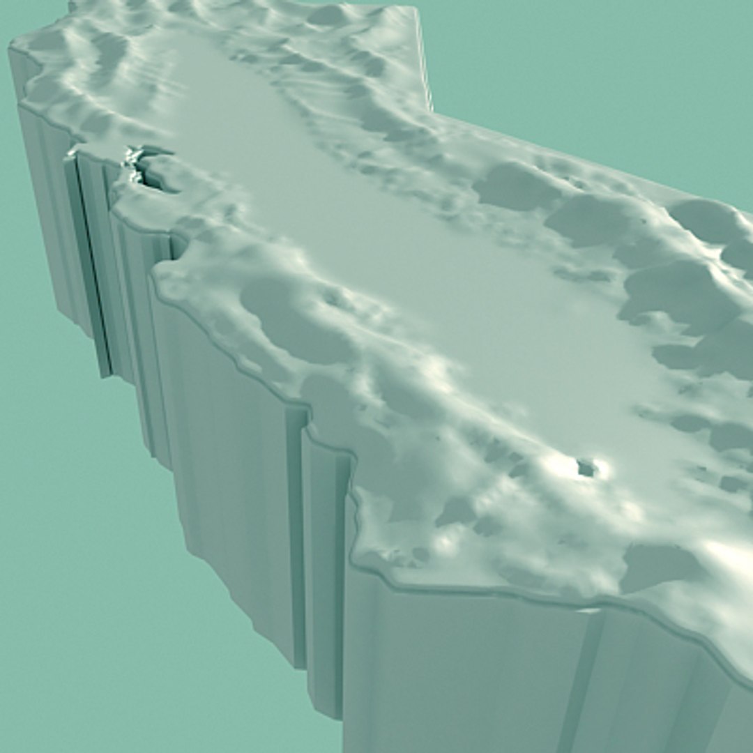 topographic california 3d model
