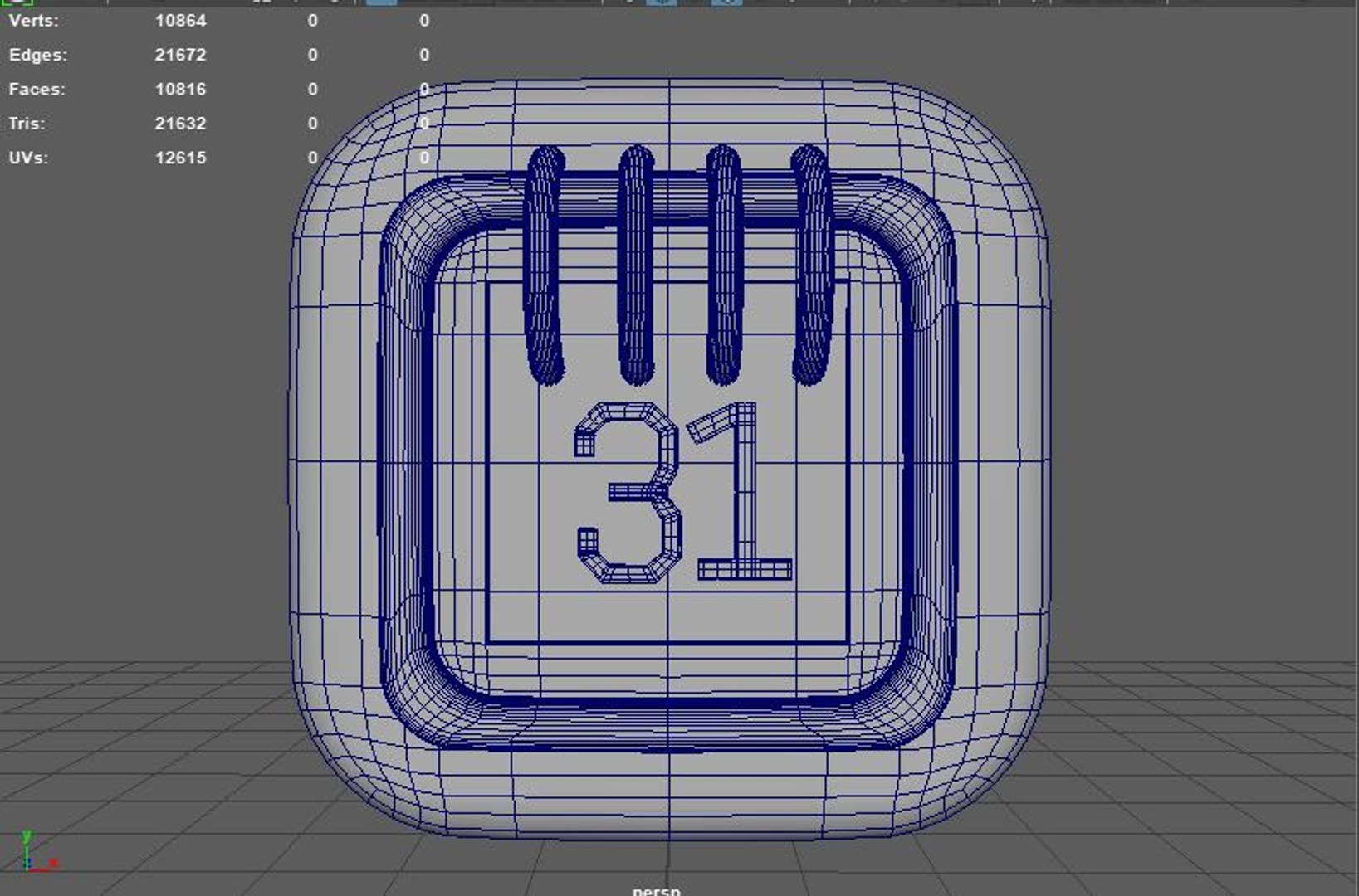 Calander Icon 3D Model 3D - TurboSquid 2334337