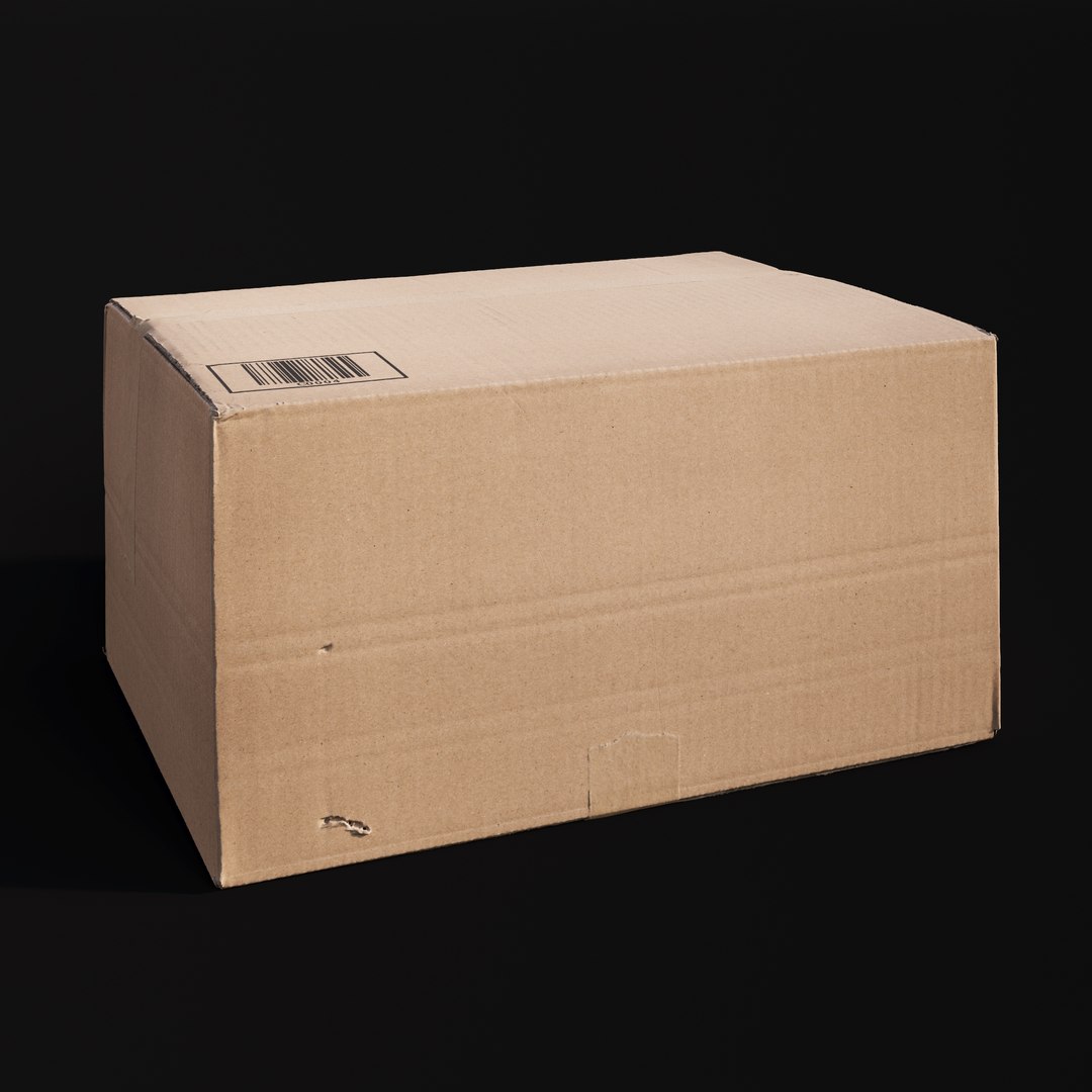 Cardboard Box Model - TurboSquid 2366056