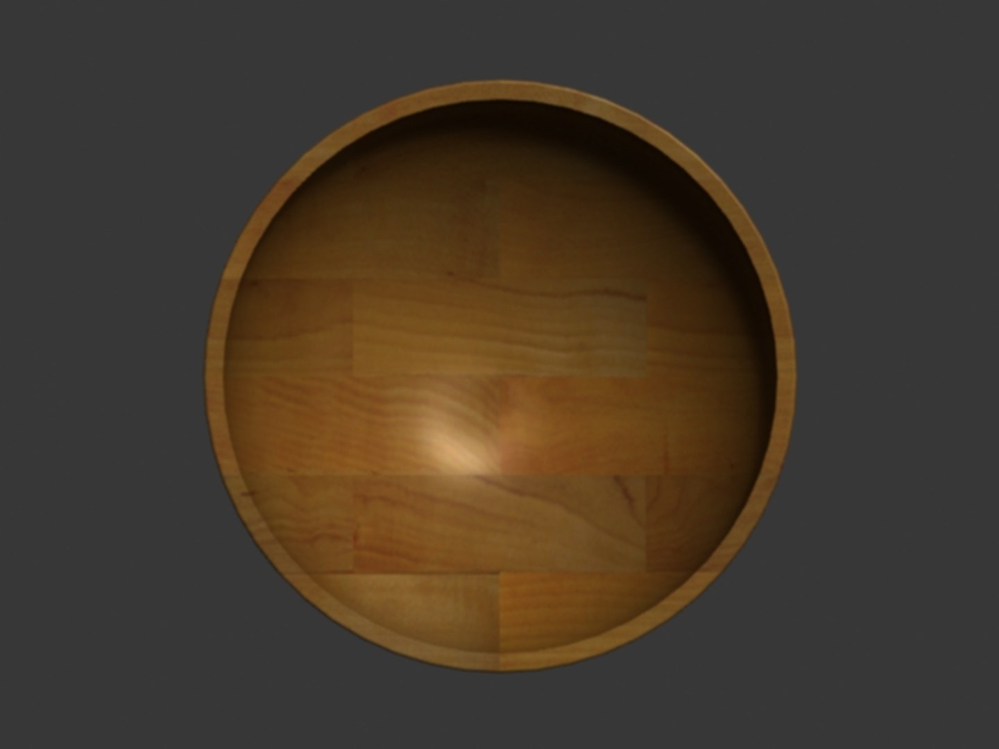 Wooden Bowl 3d Model