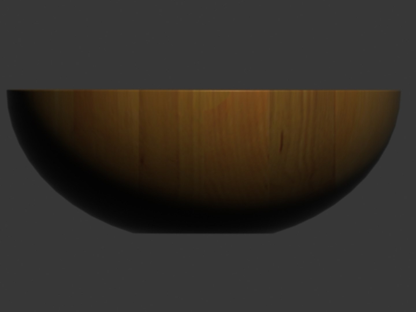 Wooden Bowl 3d Model