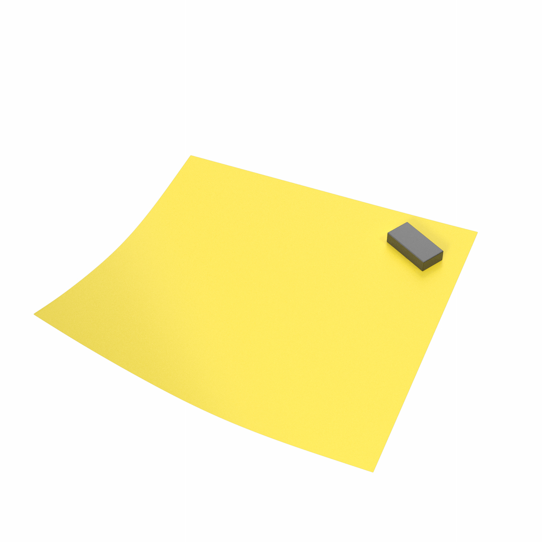 Sticky Note With Magnet Model - TurboSquid 2100541