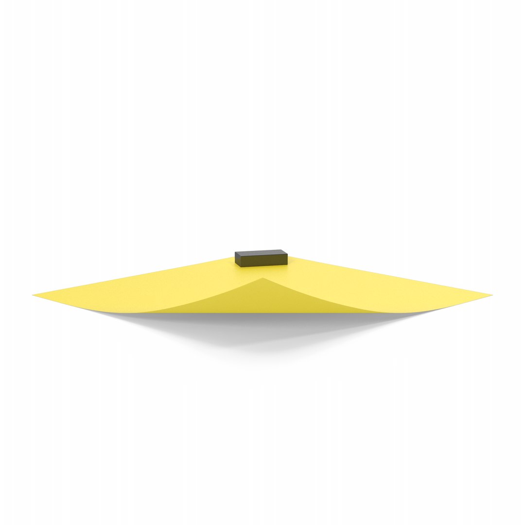 Sticky Note With Magnet Model - TurboSquid 2100541
