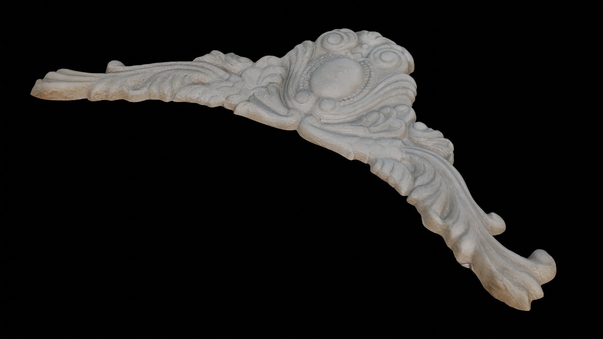 Rococo Scroll Ornament Scan 3D Model - TurboSquid 2434569