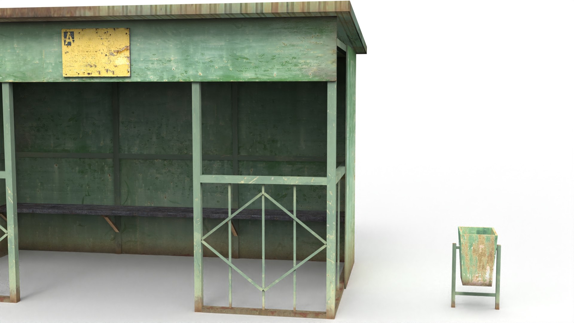 Bus Stop 3D Model - TurboSquid 1812236