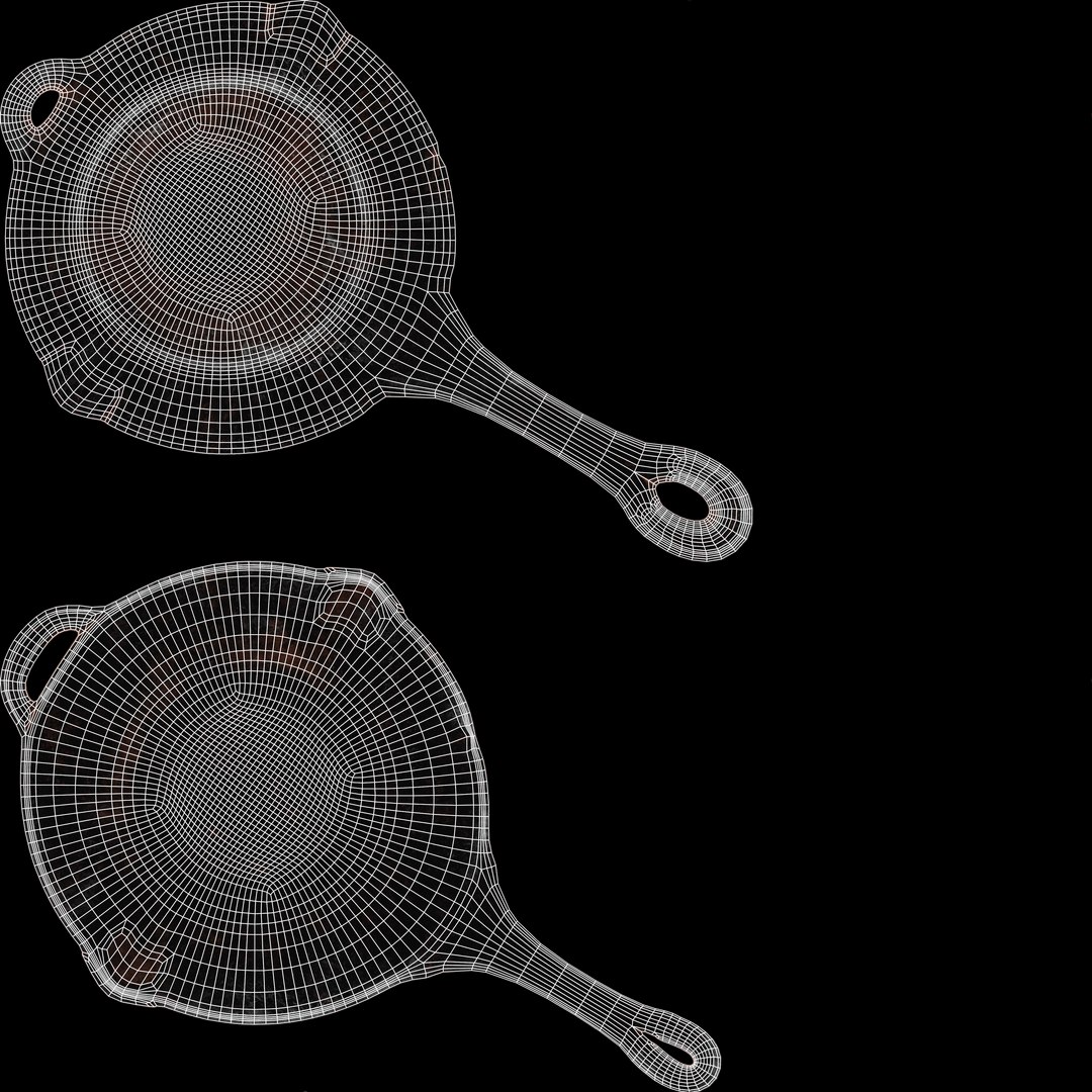 Cast Iron Skillet - 3D Model - TurboSquid 1328661
