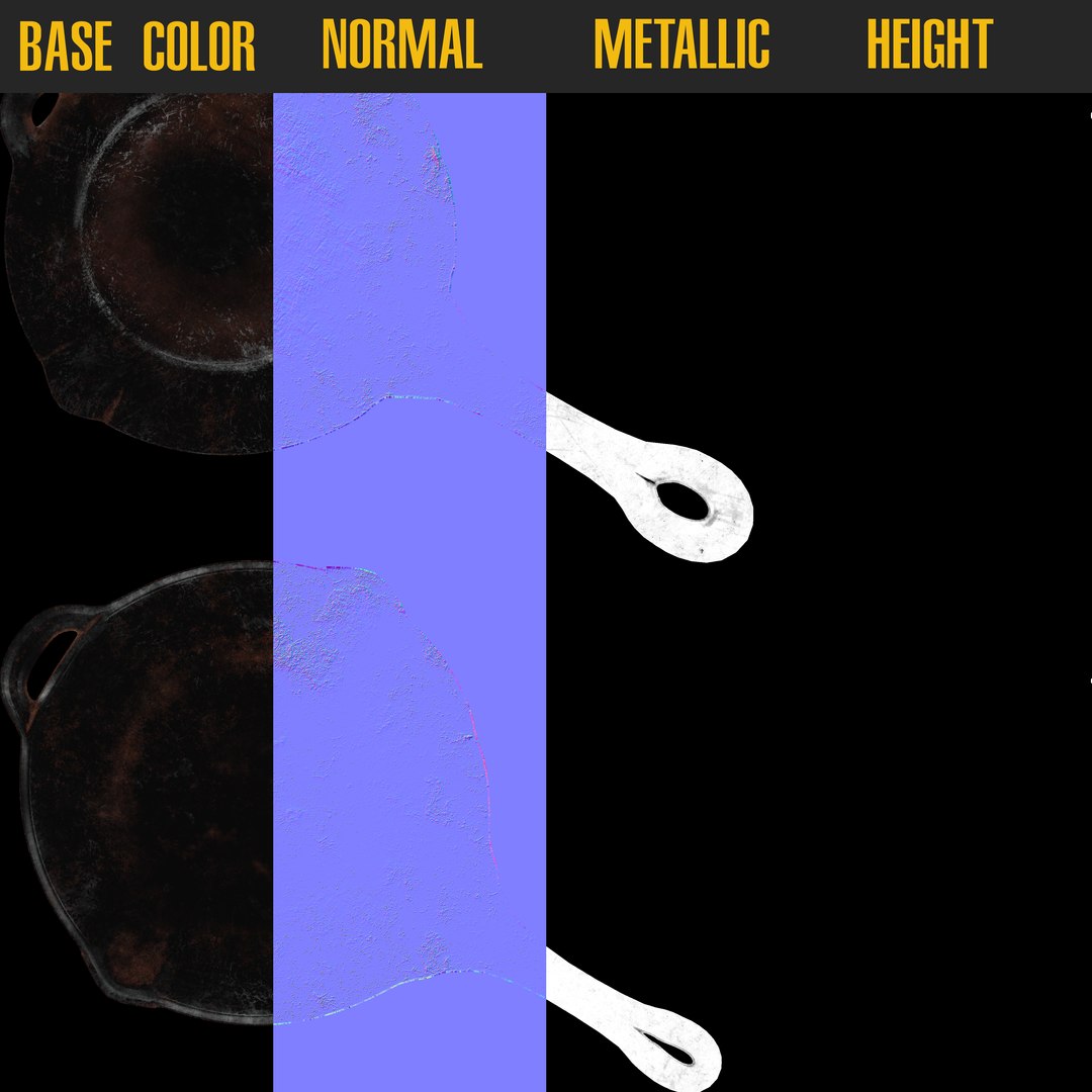 Cast Iron Skillet - 3D Model - TurboSquid 1328661