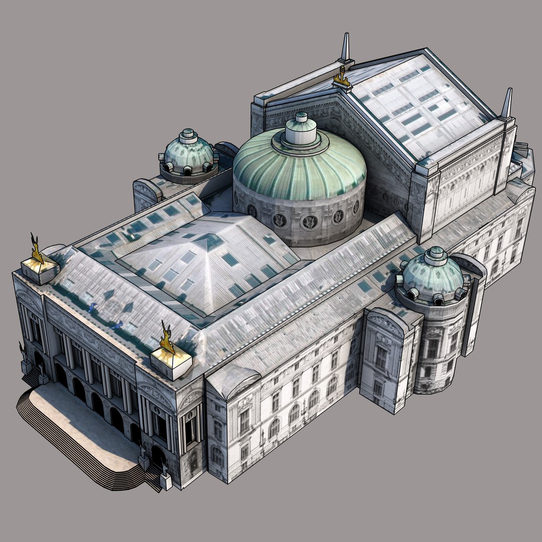 Free Opera Garnier 3D Model - TurboSquid 1922518