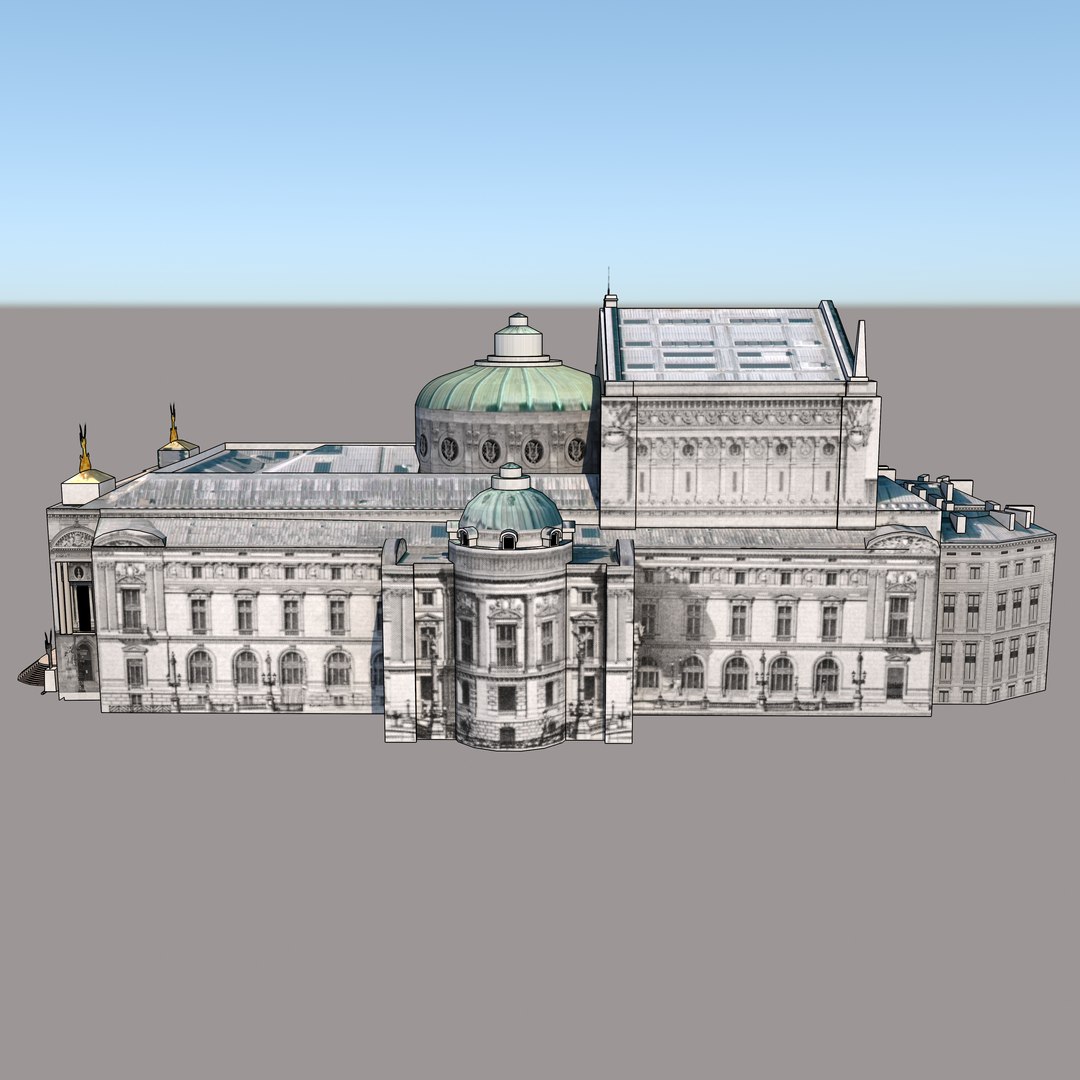 Free Opera Garnier 3D Model - TurboSquid 1922518