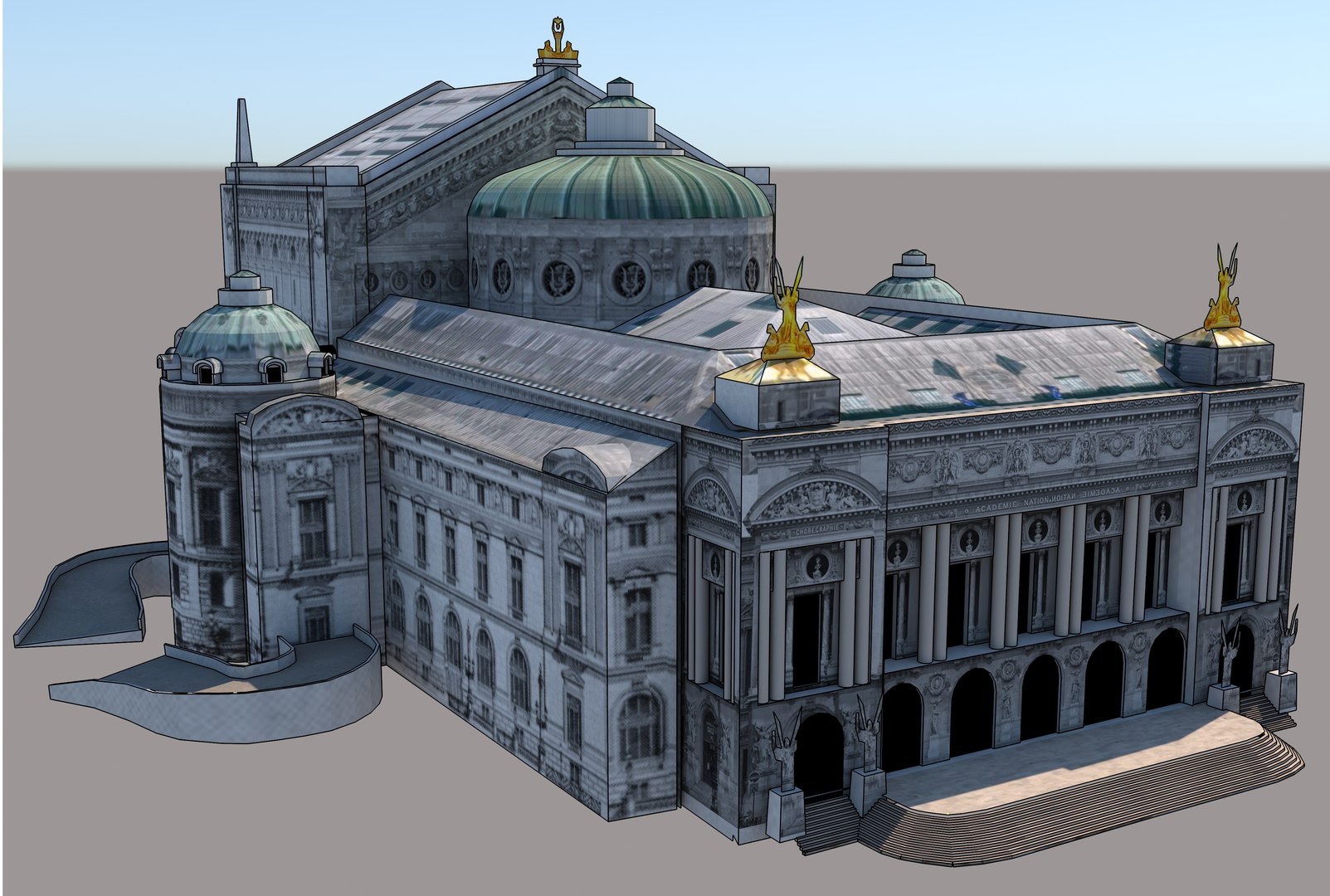 Free Opera Garnier 3D Model - TurboSquid 1922518