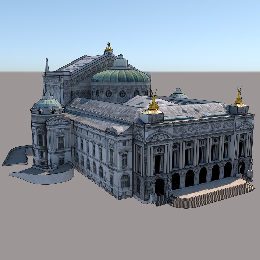 Free Opera Garnier 3D Model - TurboSquid 1922518