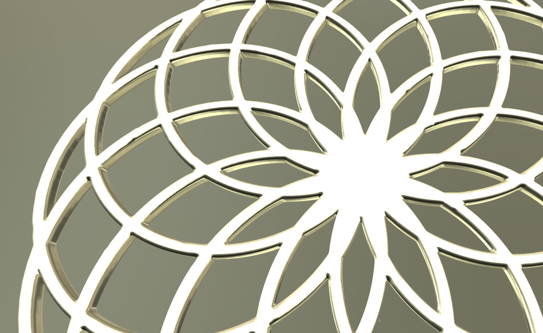 radial symmetry 3d model