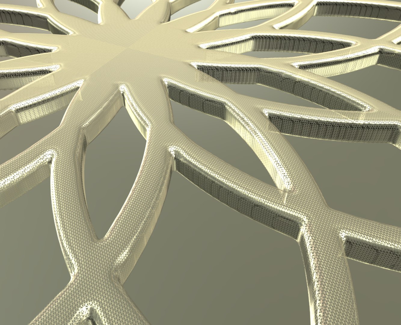 radial symmetry 3d model