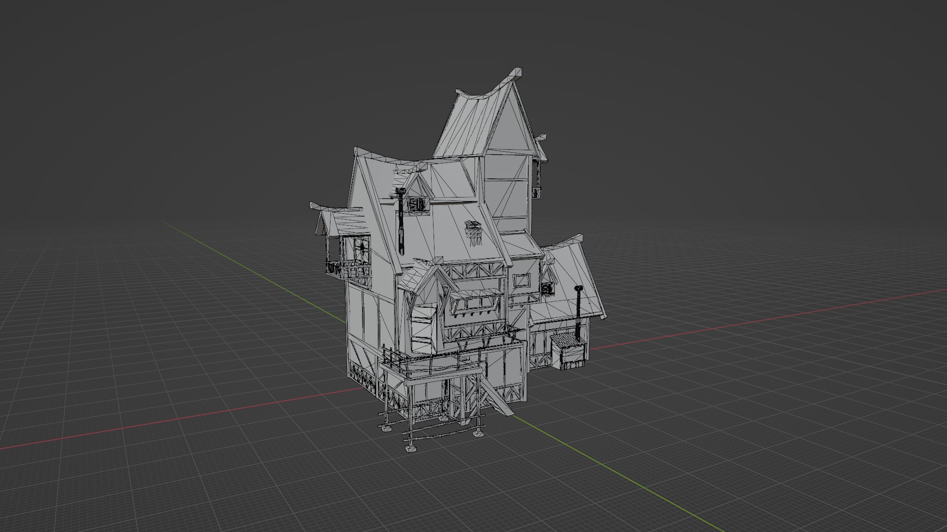 3D Medival House Low-poly 3D Model - TurboSquid 1829506