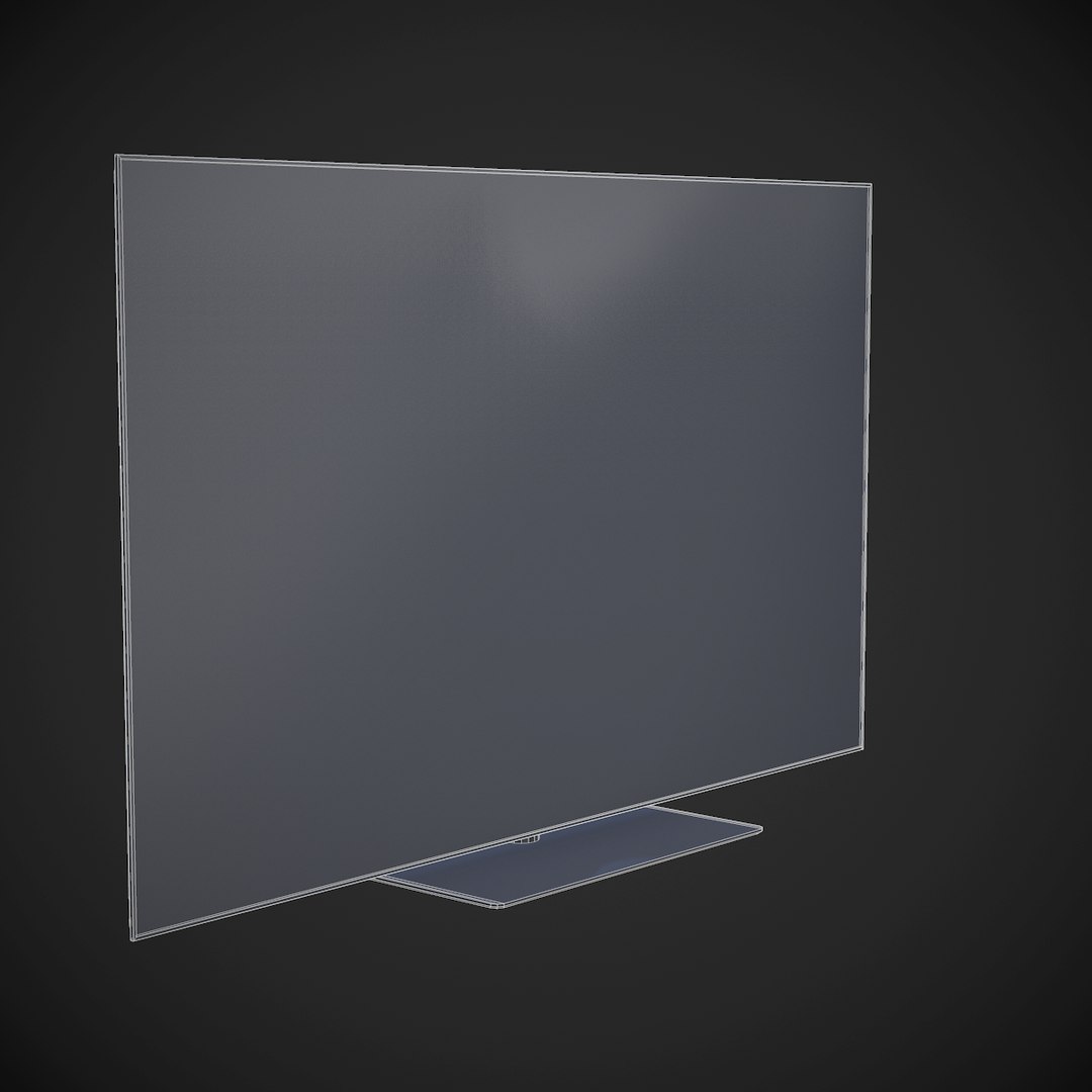 3d Model Real-time Ready Flatscreen Tv