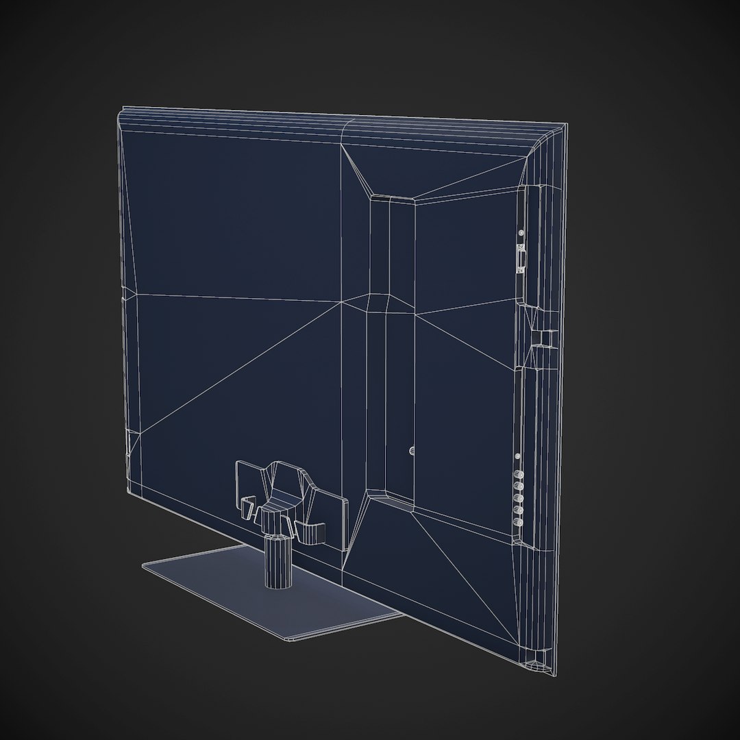 3d Model Real-time Ready Flatscreen Tv