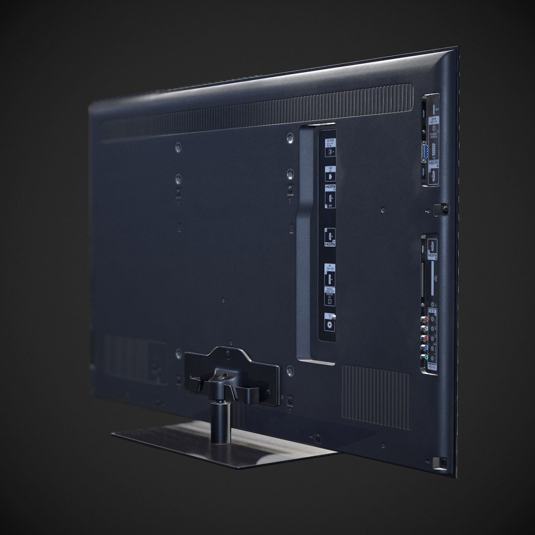 3d Model Real-time Ready Flatscreen Tv
