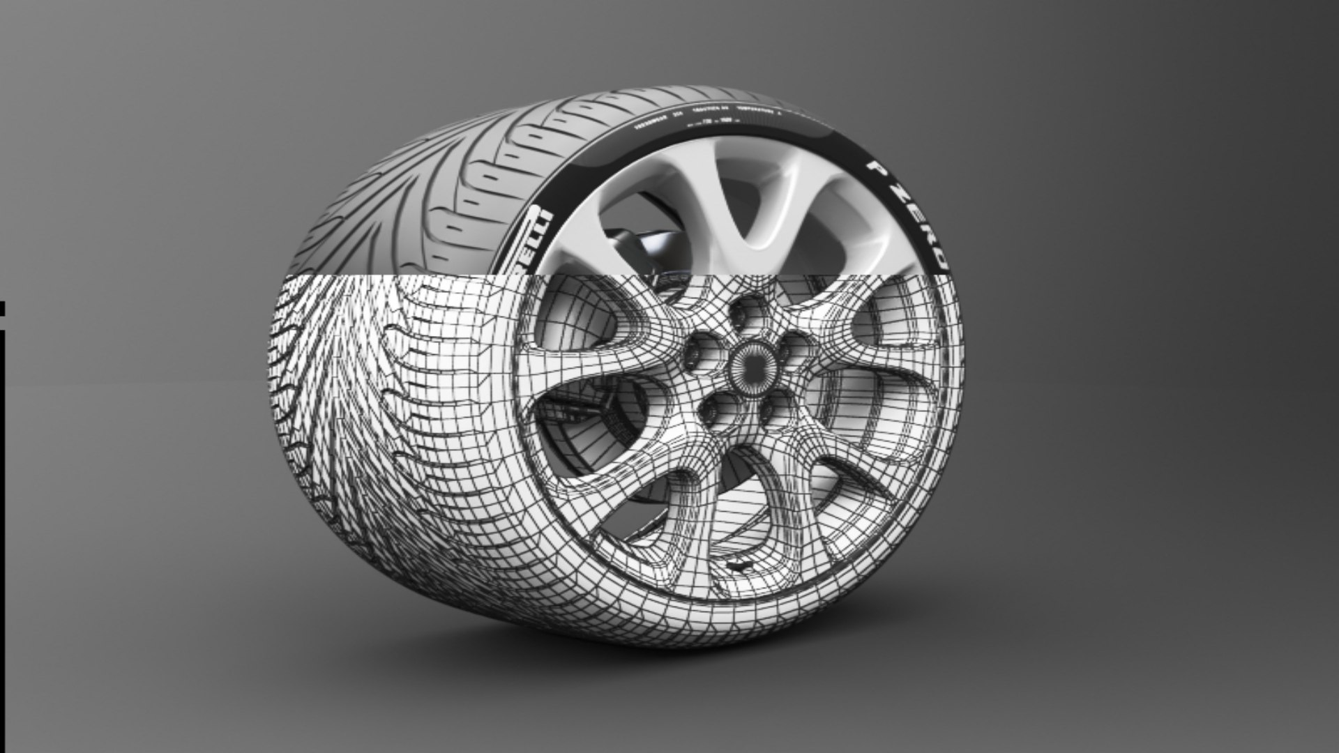 3D Realistic Tire Wheel 13 - TurboSquid 1723222