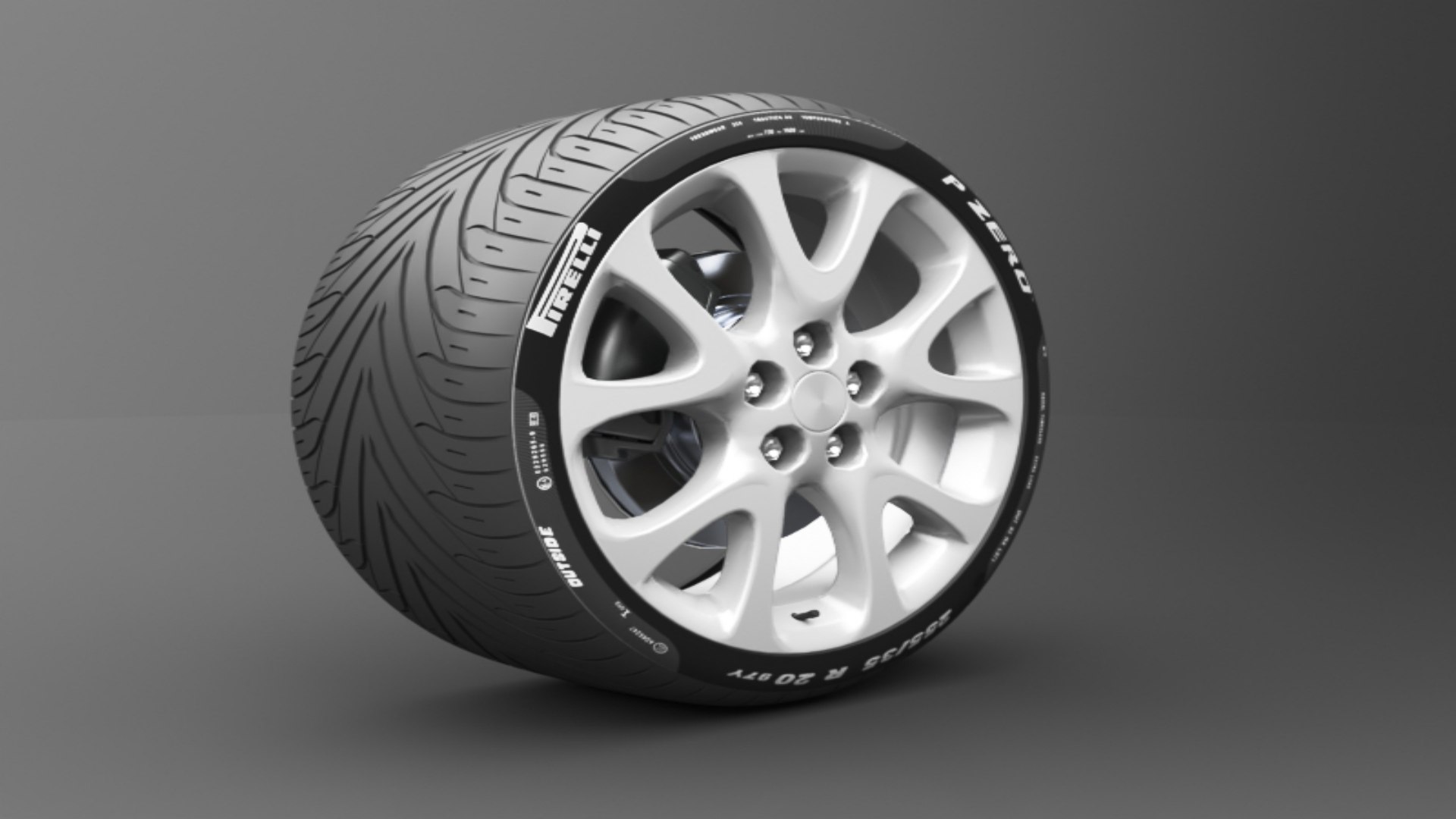 3D Realistic Tire Wheel 13 - TurboSquid 1723222