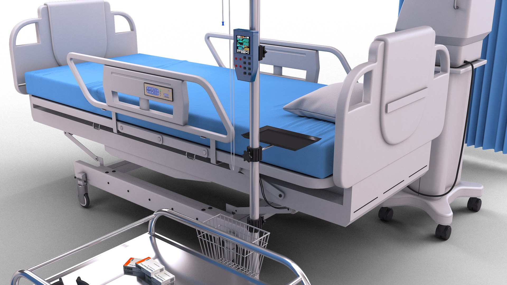 ICU Equipment 2 3D Model - TurboSquid 2092982