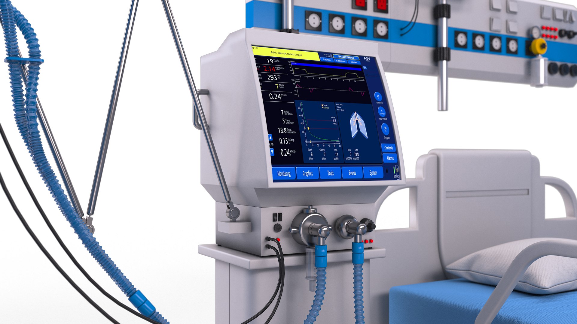 ICU Equipment 2 3D Model - TurboSquid 2092982