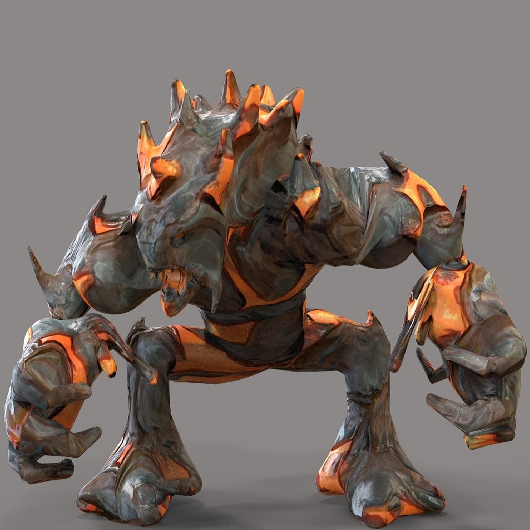 Monster magma model - TurboSquid 1451407