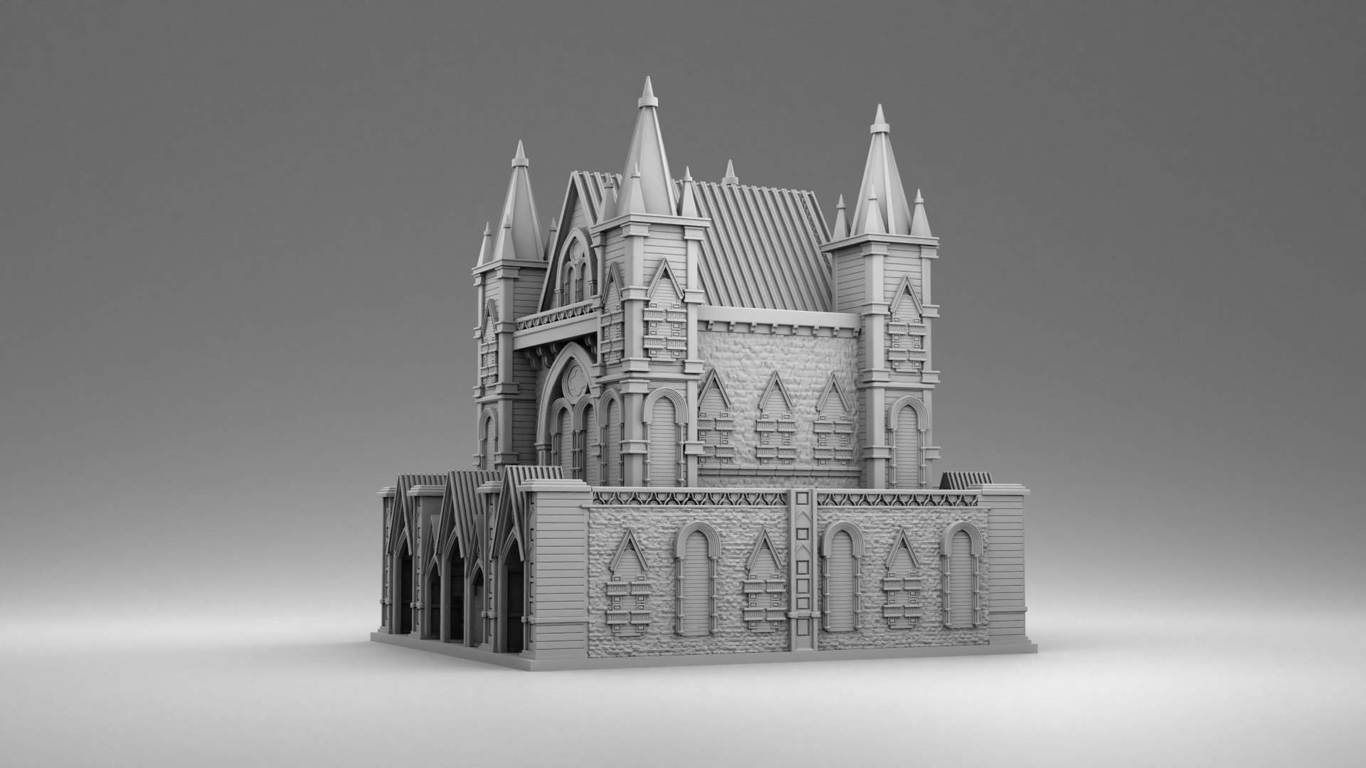 3D gothic model - TurboSquid 1688059